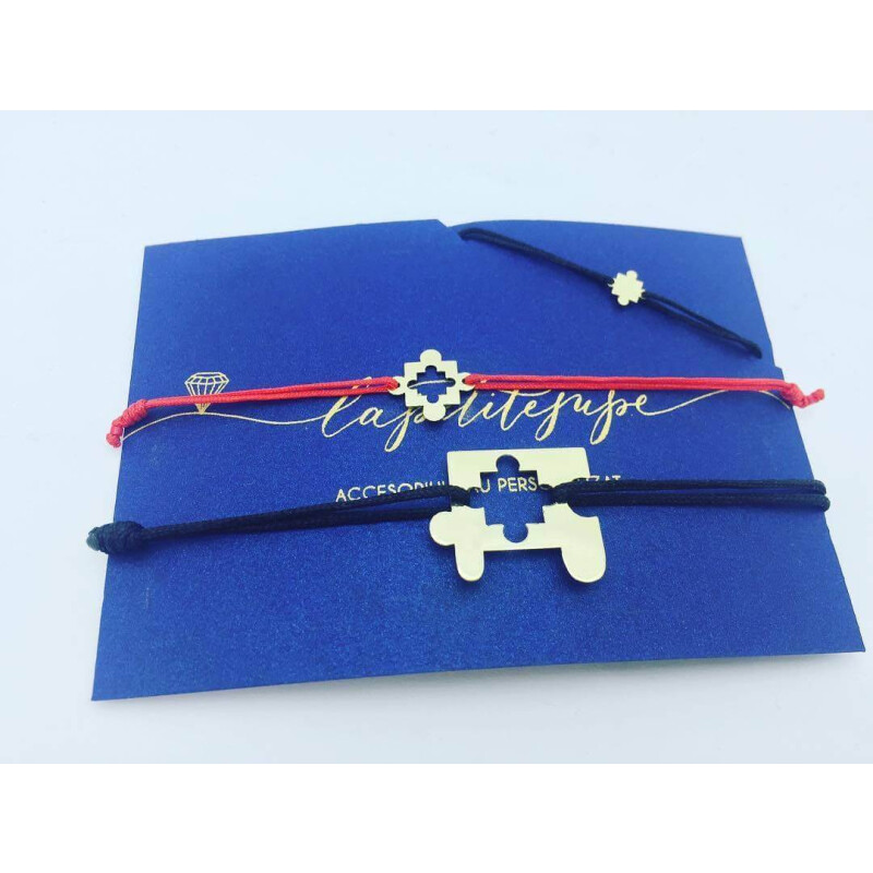 Set trei bratari Puzzle - Aur - La Petite Jupe